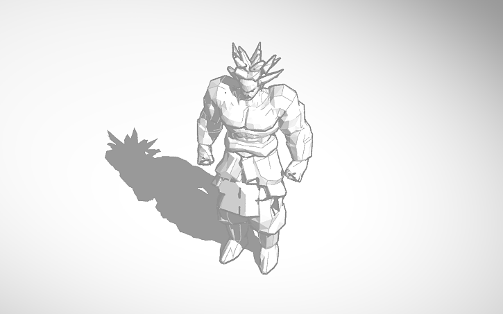 3D design Broly - Tinkercad