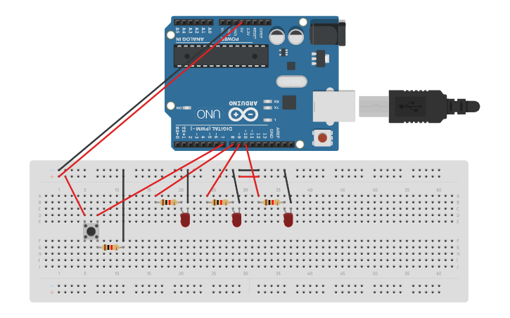 Circuit design Practical Test - Tinkercad