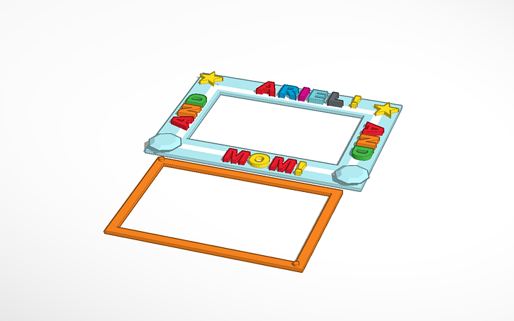3D design Copy of PictureFrame_template | Tinkercad