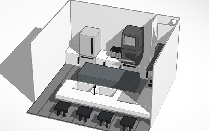 3D design Tinkercad Kitchen DT Project - Tinkercad