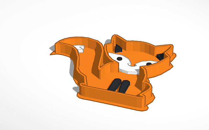 3D design Fox Cookie Cutter - Tinkercad