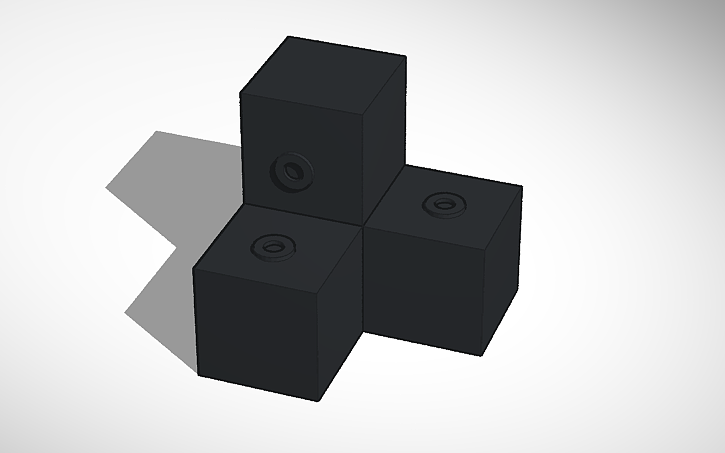 3D design 20 20 extrusion 3way joint | Tinkercad