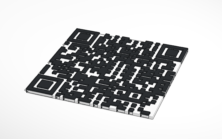 3D design QR CODE (HACK) | Tinkercad