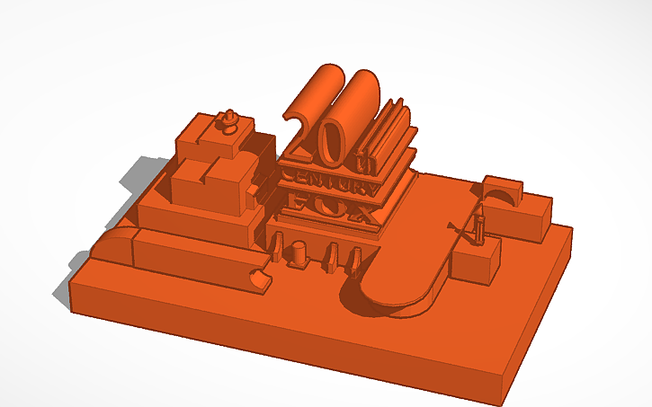 3D design 20th Century Fox - Tinkercad