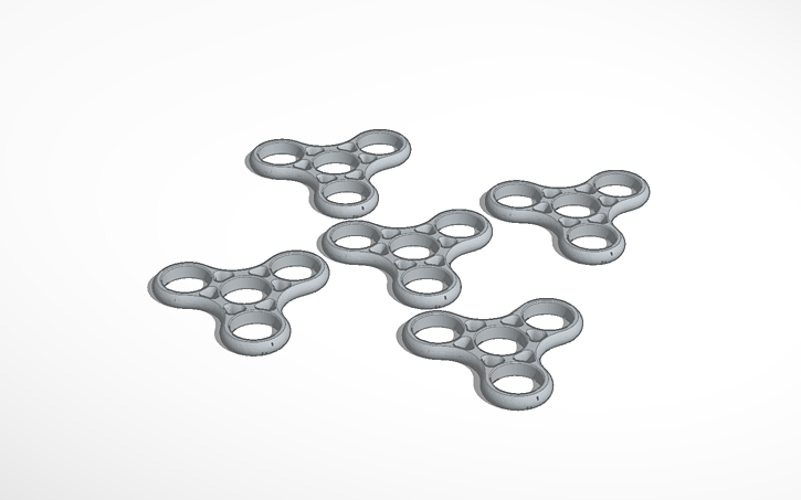 3D design Fidget Spinner blue | Tinkercad
