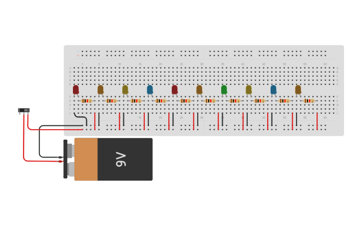 Circuit design actividad inicial | Tinkercad