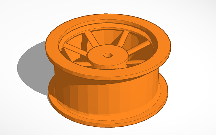 3D design jeffery RC rims - Tinkercad