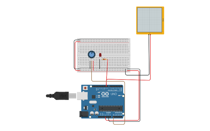 Circuit design PWM - Tinkercad