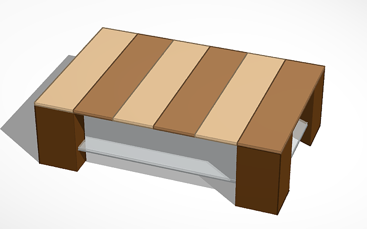 3D design A Coffee Table - Tinkercad