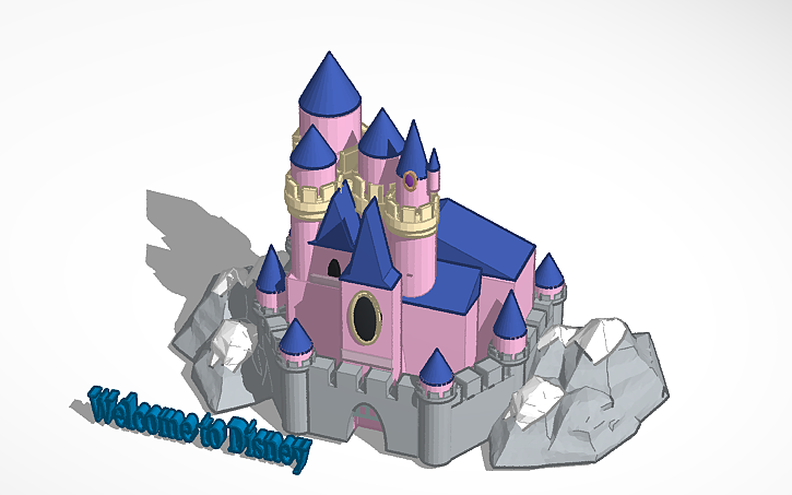 3D design castillo Disney | Tinkercad