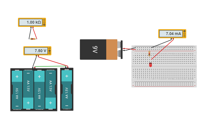 Circuit design Multímetro | Tinkercad