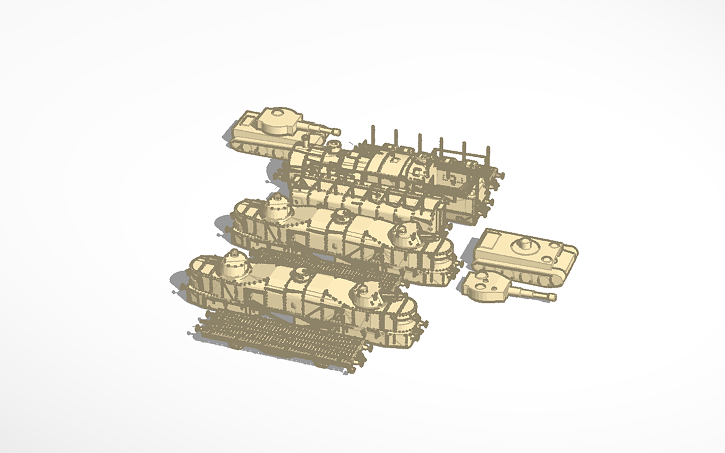 3D design UK ARMY TRAIN - Tinkercad