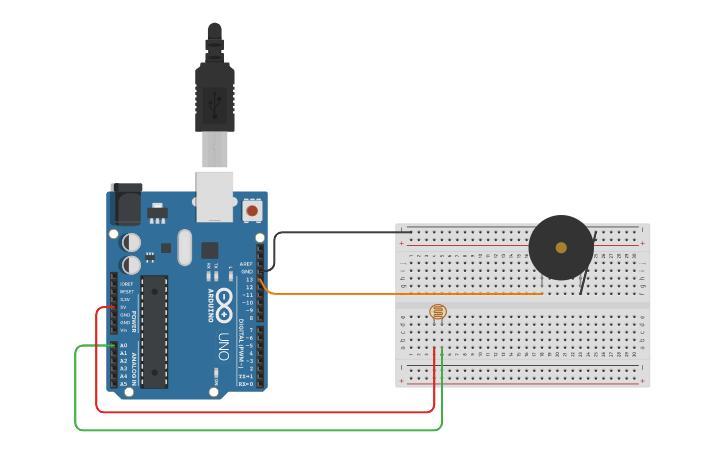 Circuit design Uri_ldr&Buzzer - Tinkercad