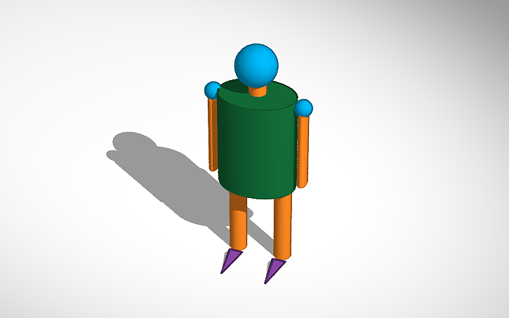 3D design pessoa simplificada - Tinkercad