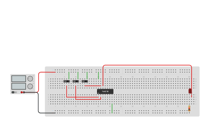 Circuit Design Ex No 1 Verification Of 3 Input Nand Gate Tinkercad