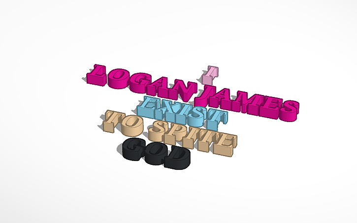 3D design Logan | Tinkercad