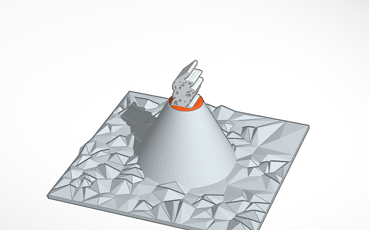 3D design Volcano - Tinkercad