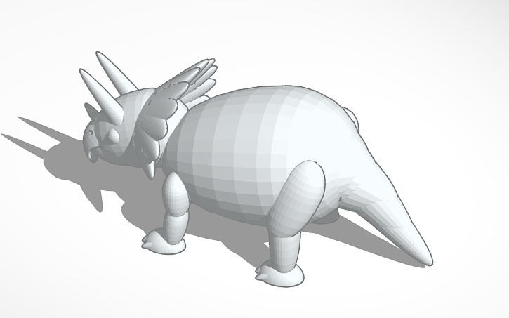 3D design Toy Triceratops - Tinkercad