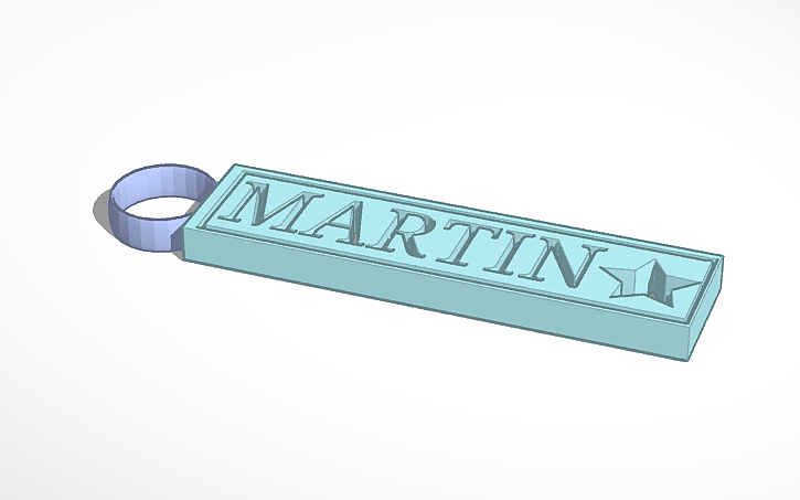 3D design Keychain | Tinkercad