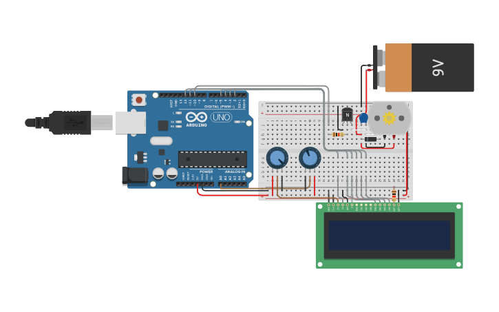 Circuit design AC11: Interfacing with Liquid Crystal Displays - Tinkercad