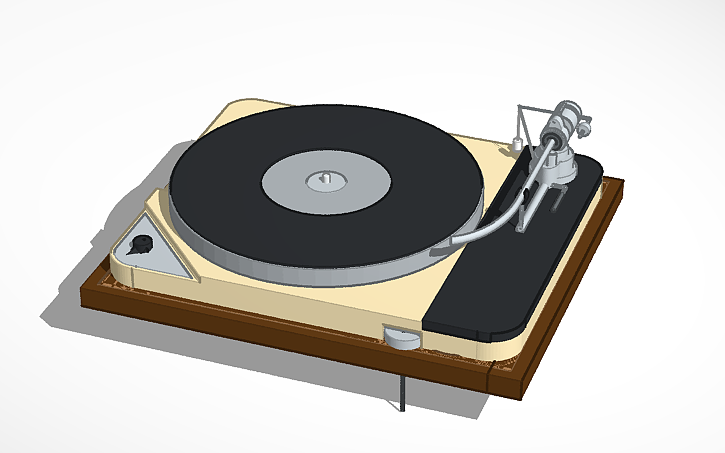 3D design Thorens TD-124 Turntable Record player - Tinkercad