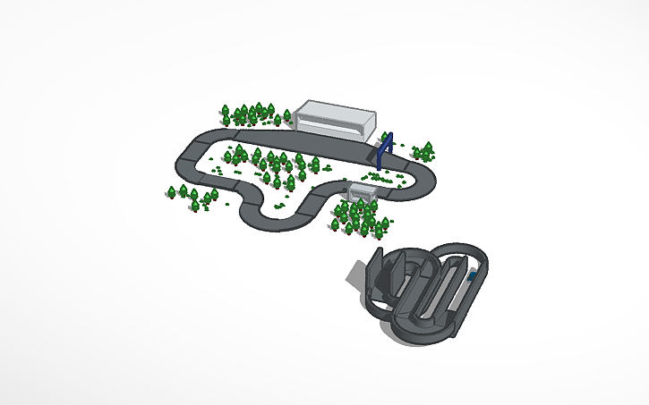 3D design RACE TRACK - Tinkercad