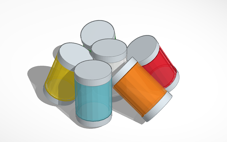 3D design Storage Containers - Tinkercad