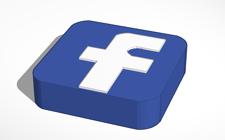 3D design facebook | Tinkercad