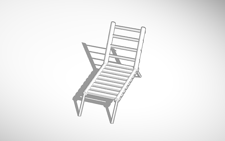 3D design Lounge Chair - Tinkercad