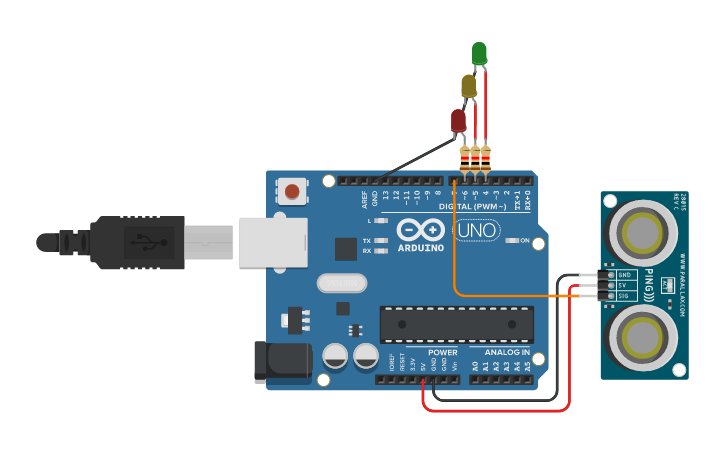 Circuit Design Sensor De Movimiento Tinkercad