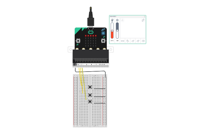 Circuit design MicroBit Push Buttons - Tinkercad Circuit design MicroBit Push Buttons - Tinkercad