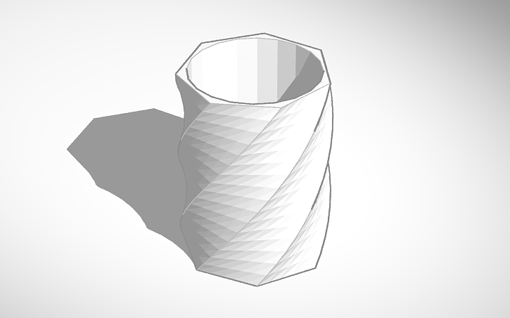 3D design Pen holder - Tinkercad