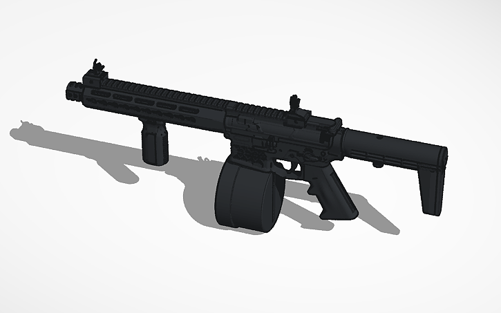 3D design Custom AR-15 - Tinkercad