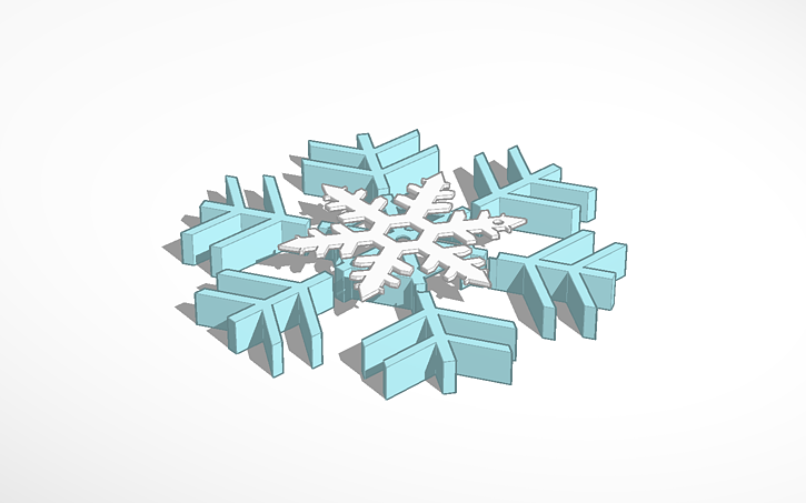 3D design Snow flake - Tinkercad