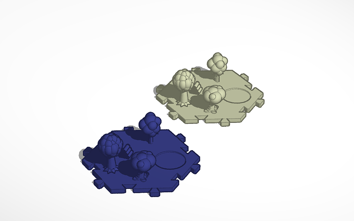 3D design catan forest - Tinkercad