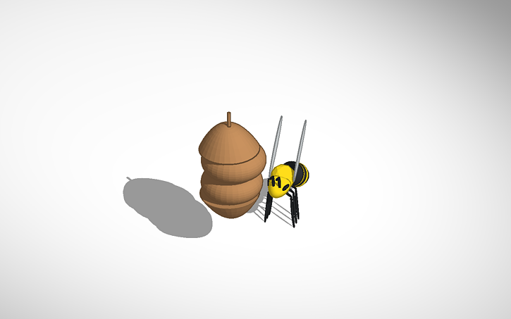 3D design bee - Tinkercad