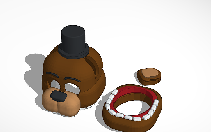 3D design Freddy Head - Tinkercad