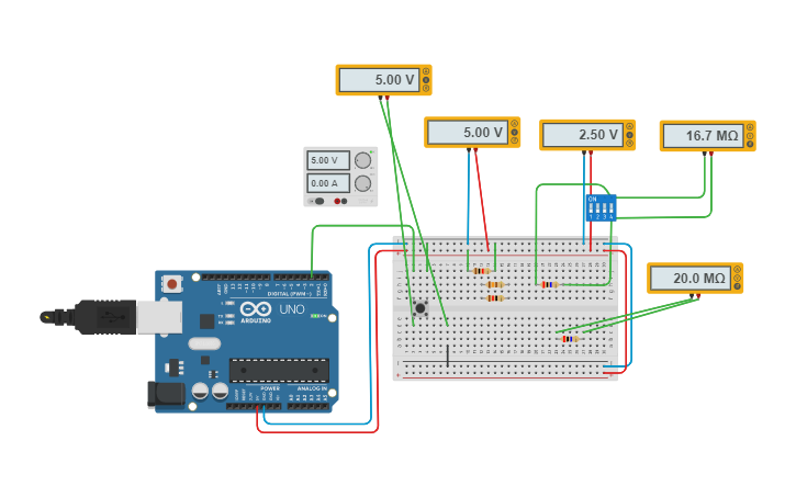Circuit design test - Tinkercad