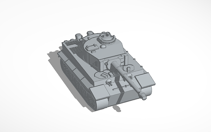 3D design Tank - Tinkercad