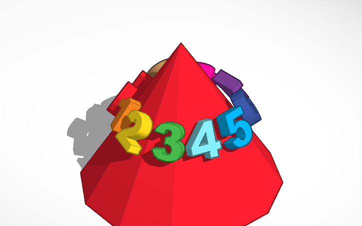 3D design Numbers - Tinkercad