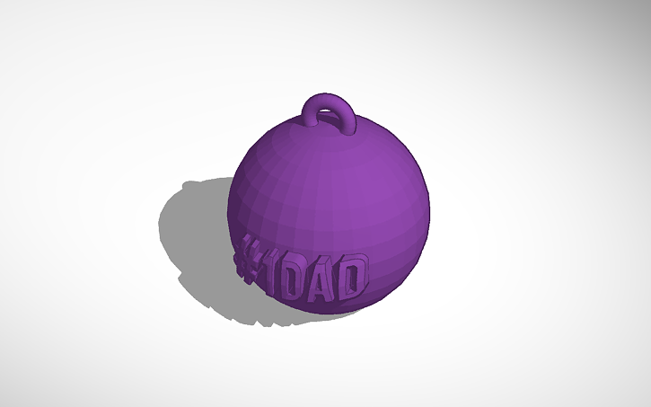 3D design #1 Dad Ornament | Tinkercad