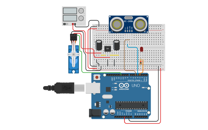 Circuit Design Activity No 5 Driving Stepper And Servo Motors Tinkercad