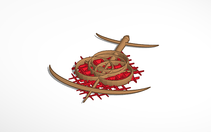 3D design Elden Ring Logo - Tinkercad
