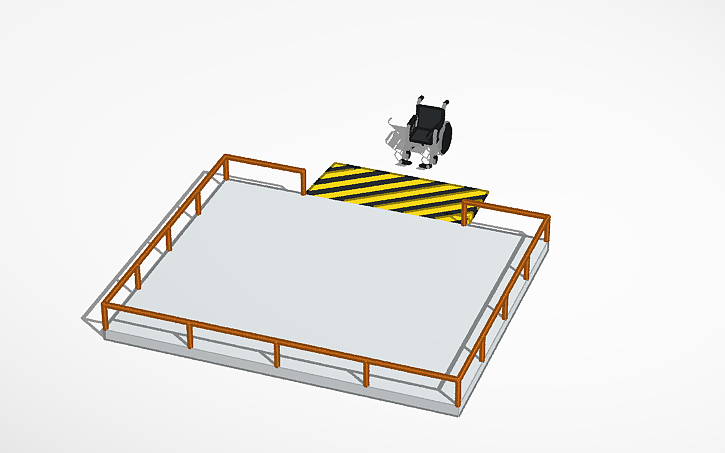 3D design Wheelchair V1 Sim Lab - Tinkercad
