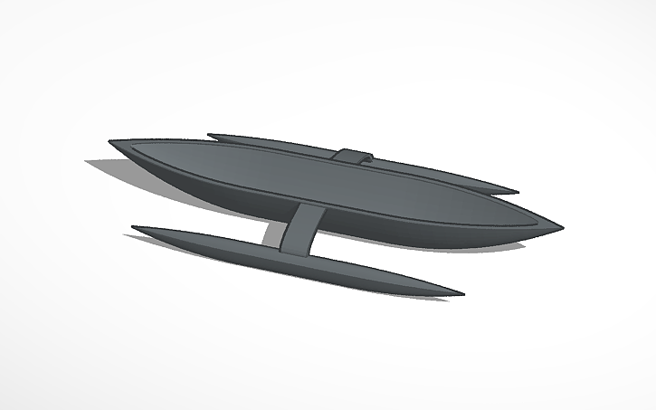 3D design Boat with outriggers | Tinkercad