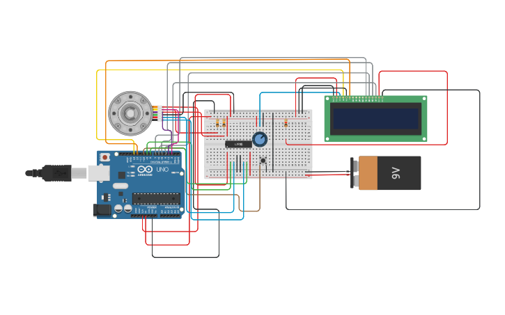 Circuit design Encoder - Tinkercad