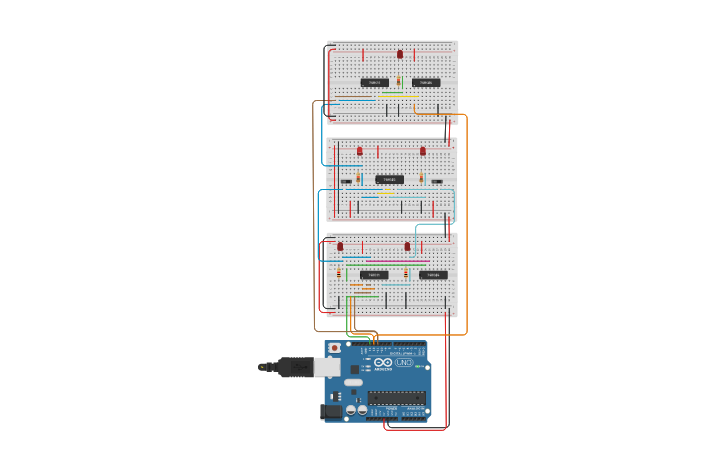 Circuit design Binary Cell - Tinkercad