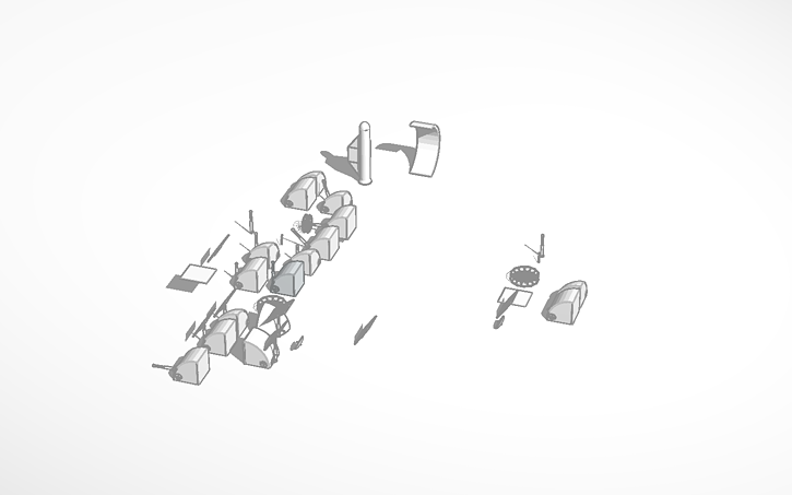 3D design Mars Base Components - Tinkercad