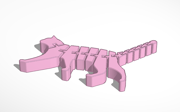 3D design Flexi-Cat - Tinkercad