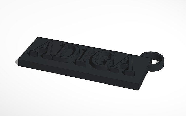 3D design ADIGA - Tinkercad